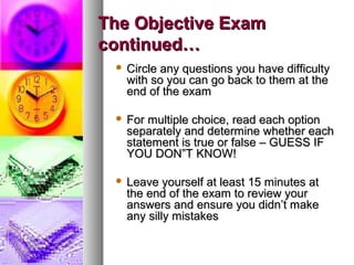 Exam study strategies presentation | PPT
