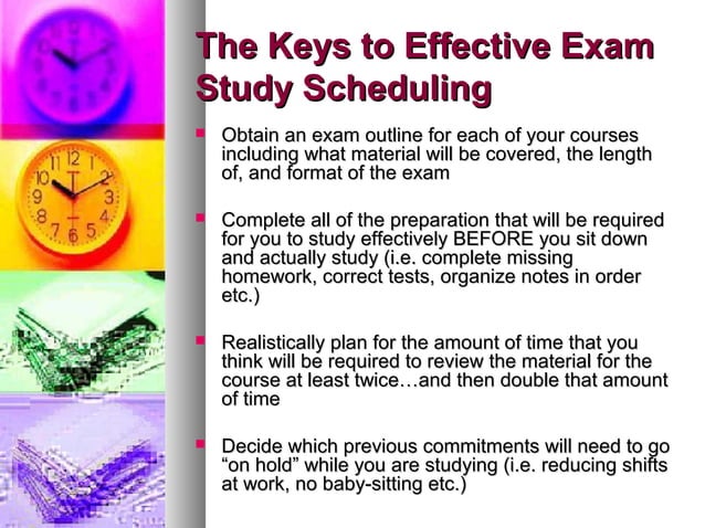 Exam study strategies presentation | PPT