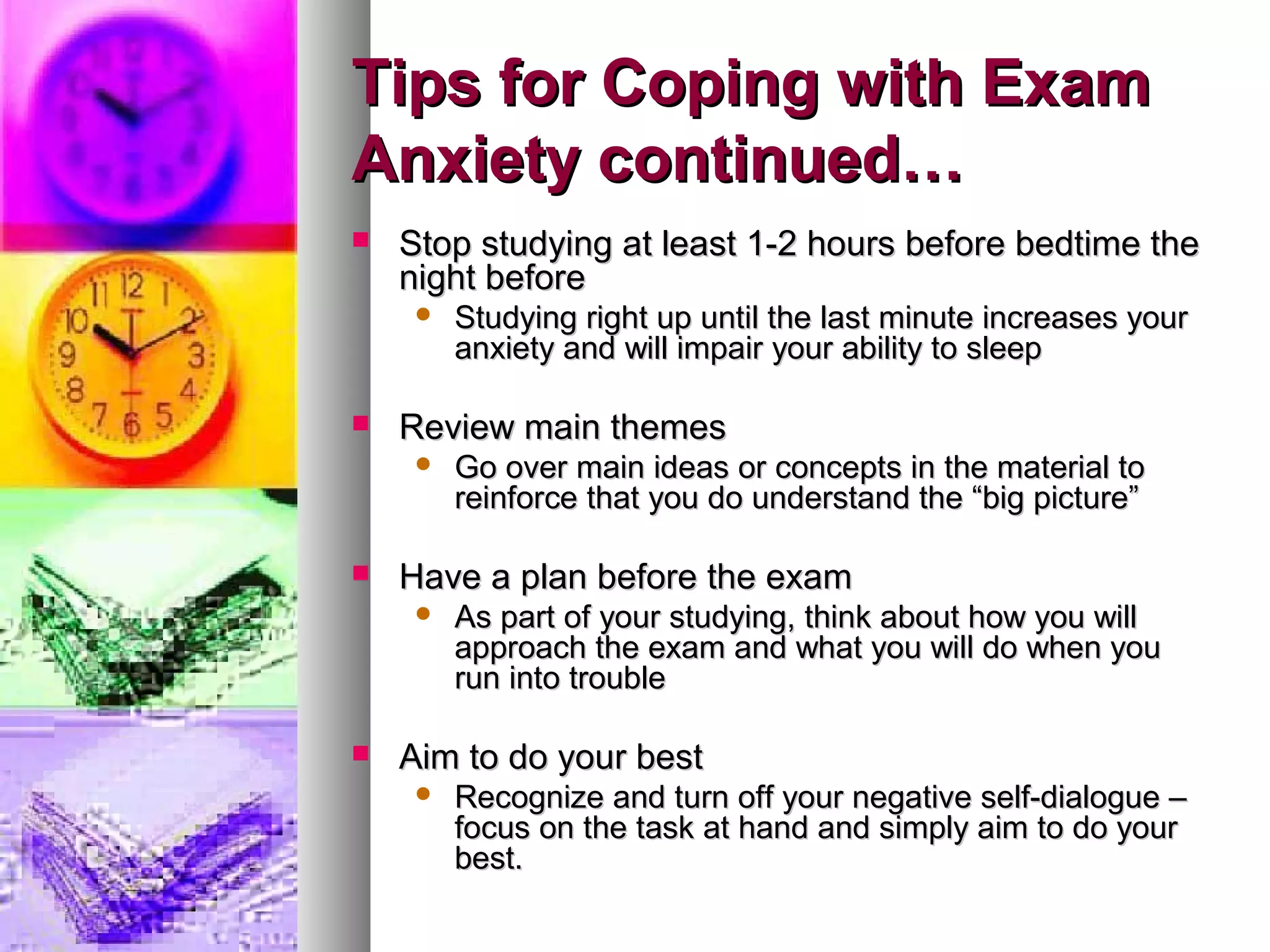 Exam study strategies presentation (1) | PPT