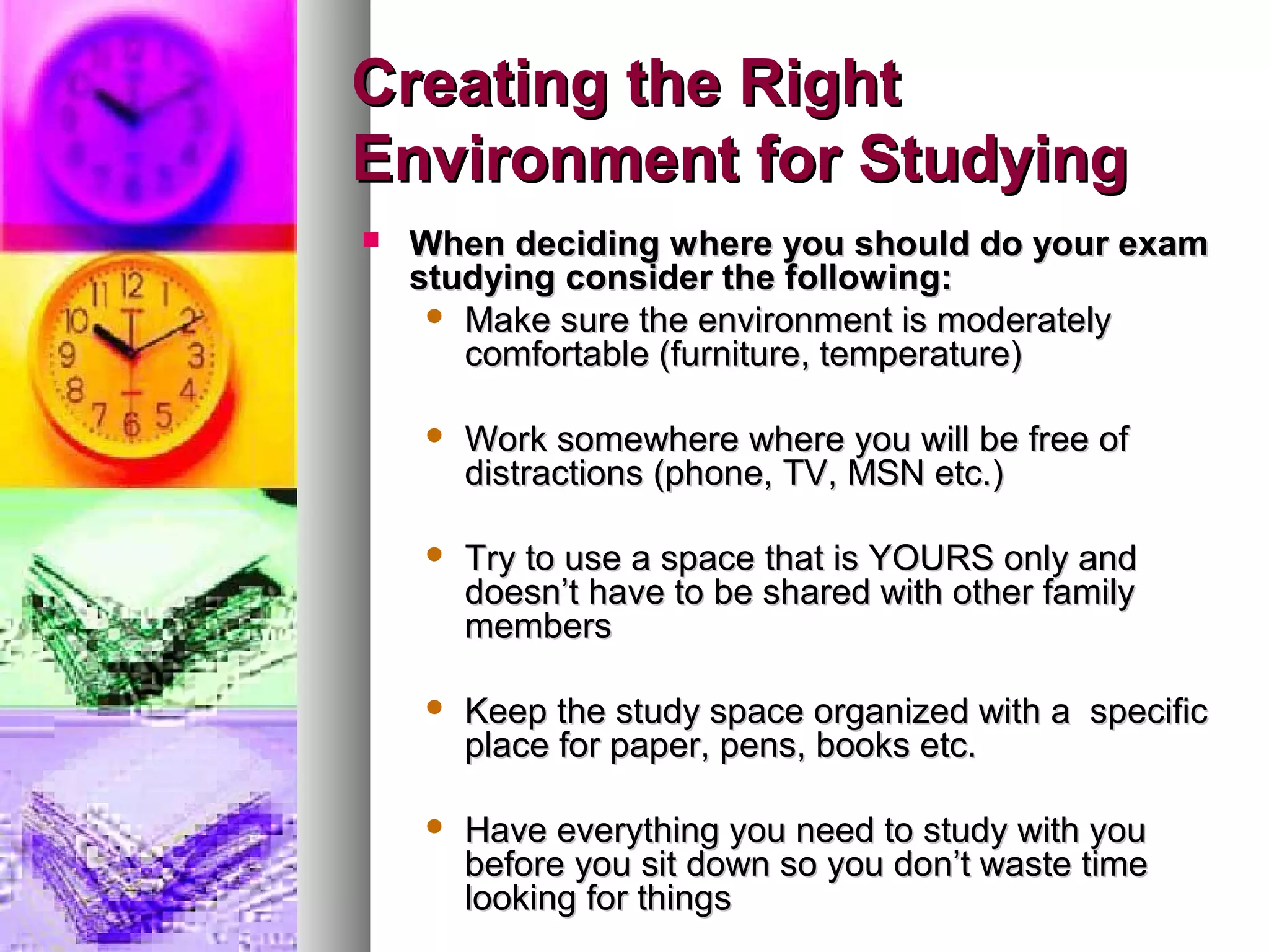 Exam study strategies presentation (1) | PPT