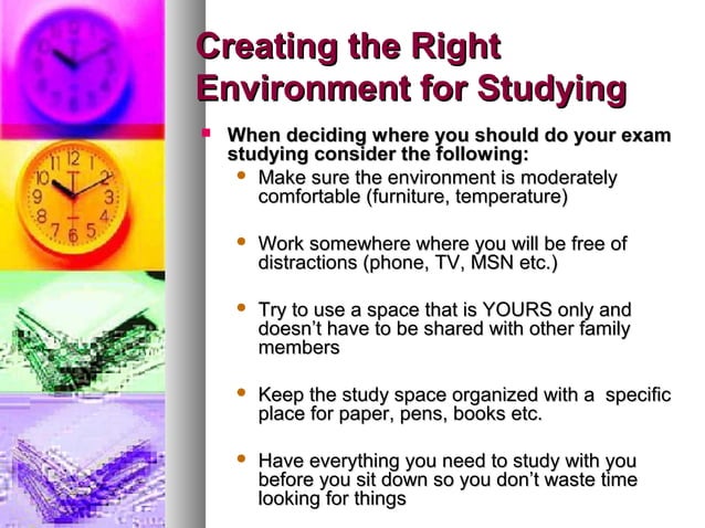 Exam study strategies presentation (1) | PPT