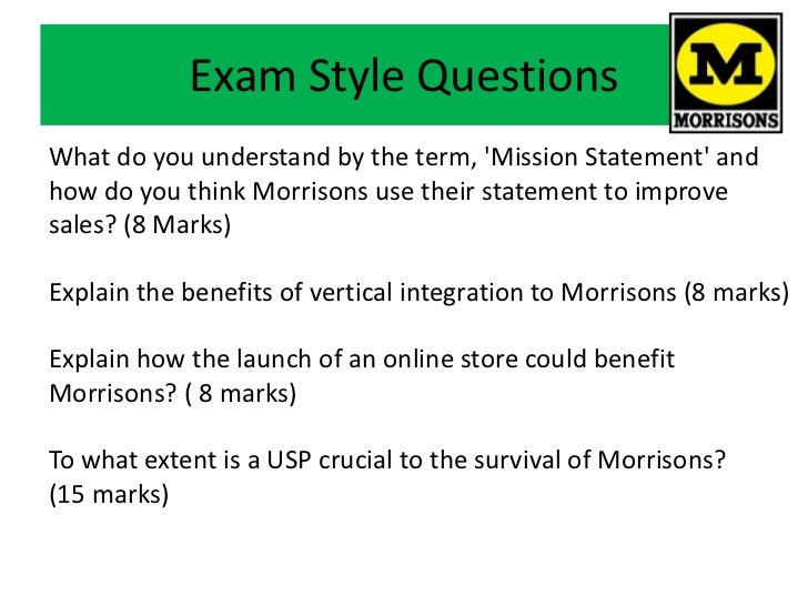 Unit 4: Exam style Questions