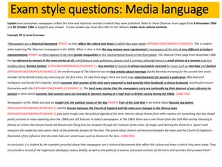 Exam style questions Newspapers | PPTX