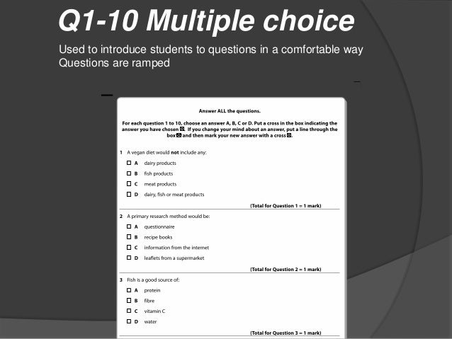 Food Technology Exam technique 2012