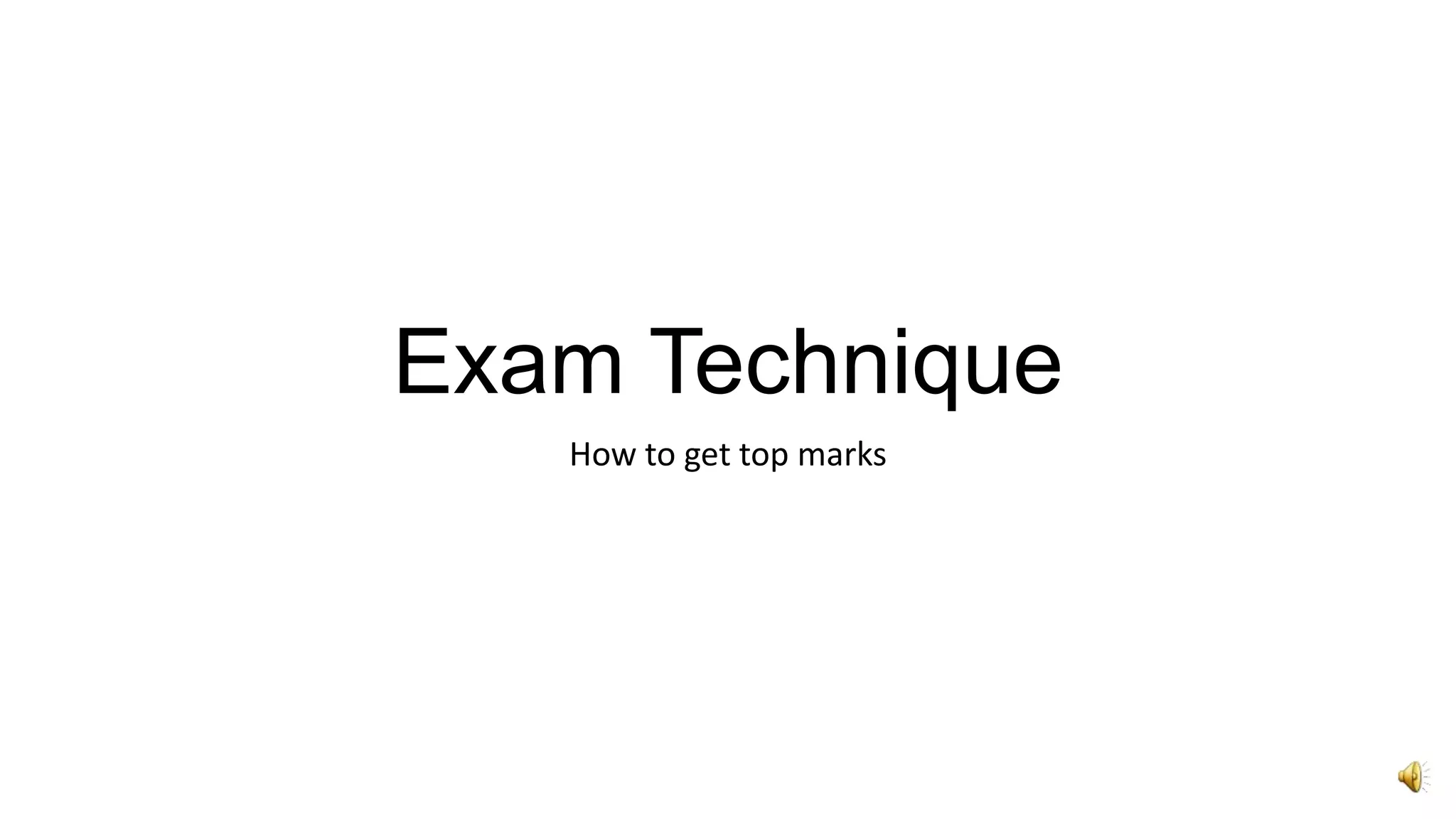 Geography GCSE Exam Technique | PPTX