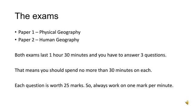 Geography GCSE Exam Technique | PPTX | Geology | Science
