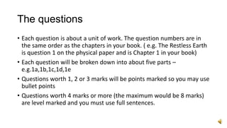 Geography GCSE Exam Technique | PPTX