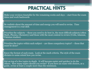 Exam techniques | PPTX