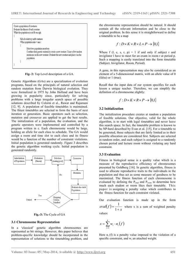 Exam Timetabling Problem Using Genetic Algorithm Pdf