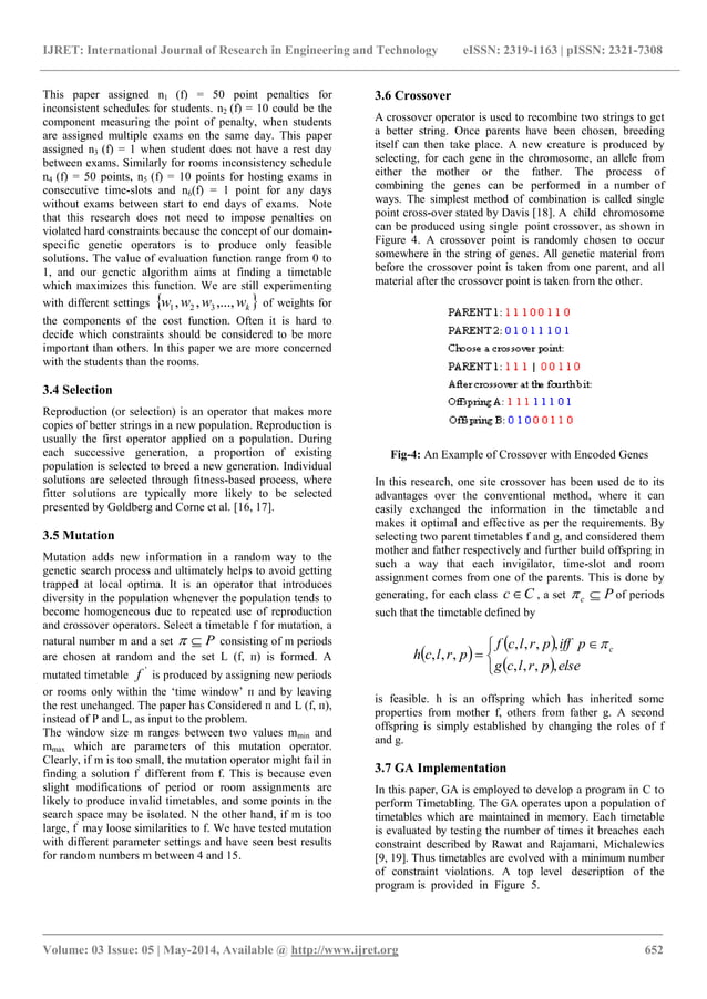 Exam Timetabling Problem Using Genetic Algorithm Pdf
