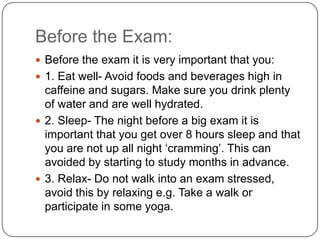 Exam tips (MR MORGAN) | PPT