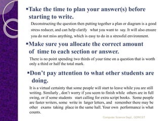 Exam tips | PPTX