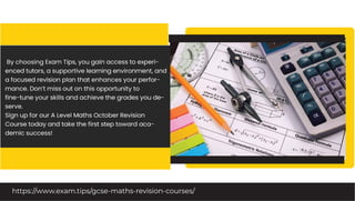 Boost Your Grades with GCSE Maths October Revision Course | Exam Tips ...