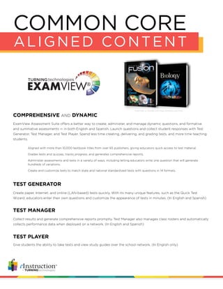 Exam view assessment suite | PDF