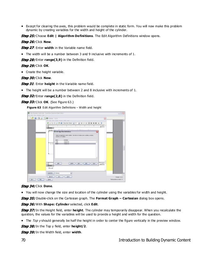 Exam view dynamic recalculation files