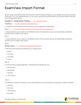 Exam viewimportutilityuserguide ver 9 | PDF