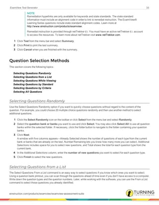 Examview test generator userguide 8.1 | PDF