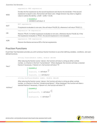 Examview test generator userguide 8.1 | PDF