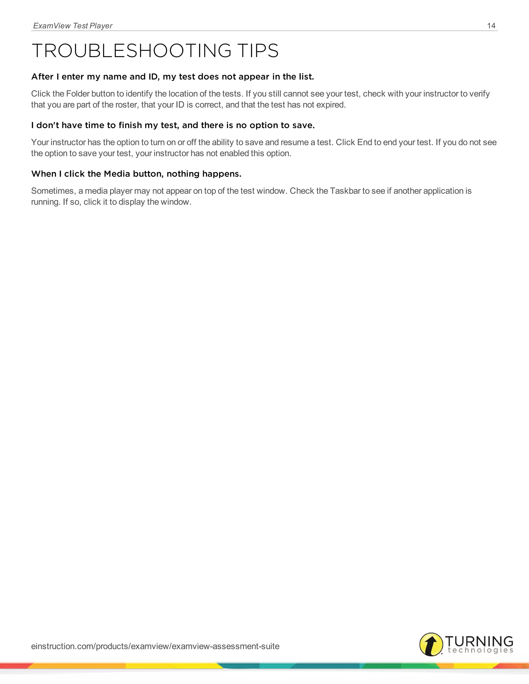 Examview testplayer userguide 8.1 | PDF