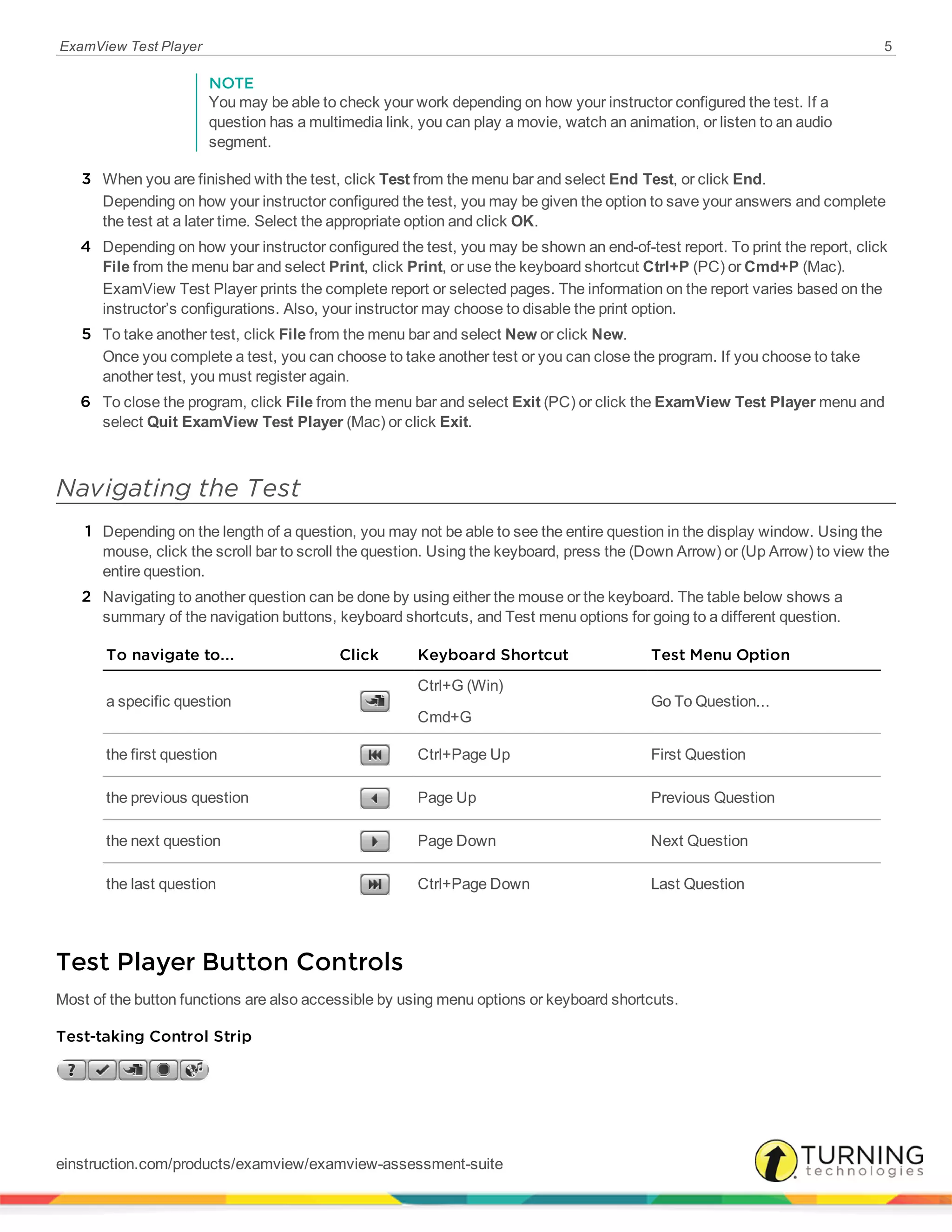 Examview testplayer userguide 8.1 | PDF