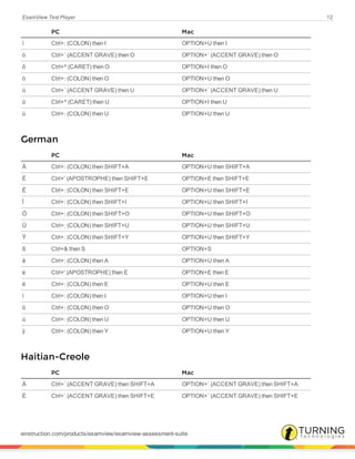 Examview testplayer userguide 8.1 | PDF