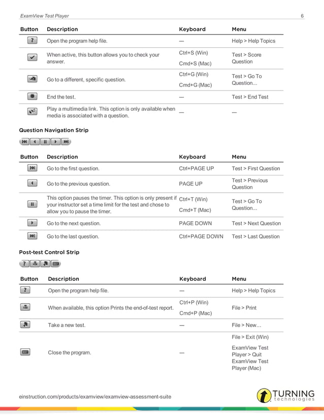 Examview testplayer userguide 8.1 | PDF