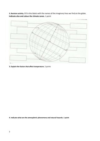 Exam weather and climate | PDF