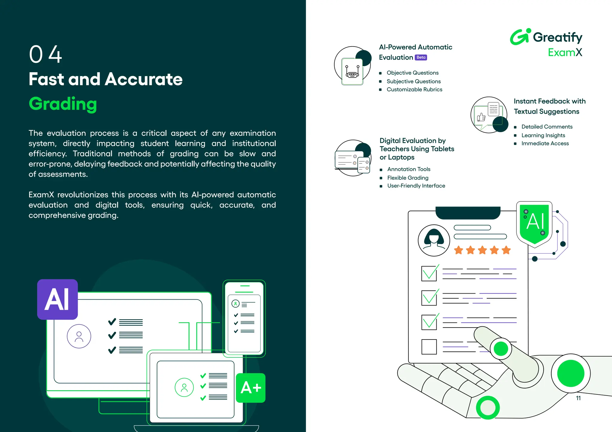 Greatify ExamX_Digital_EBrochure paperless campus | PDF