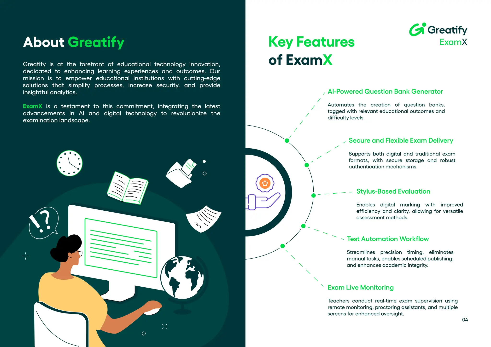 Greatify ExamX_Digital_EBrochure paperless campus | PDF