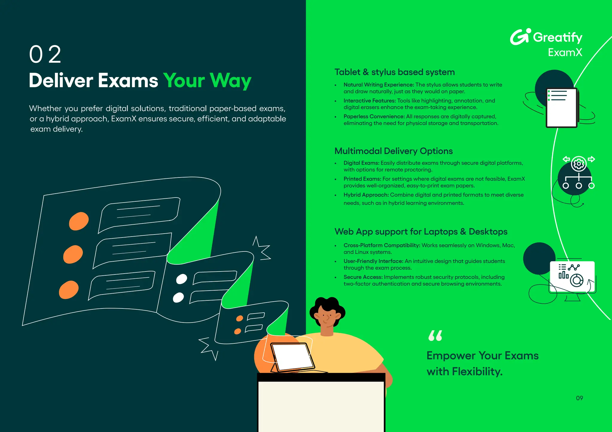 Greatify ExamX_Digital_EBrochure paperless campus | PDF