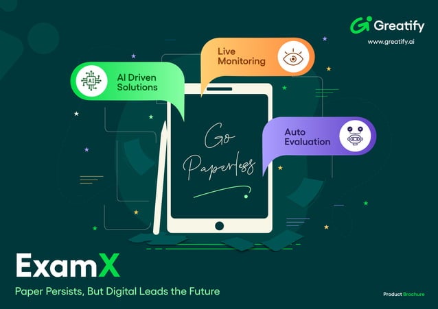 Greatify ExamX_Digital_EBrochure paperless campus | PPT
