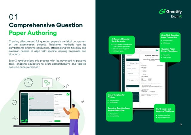 Greatify ExamX_Digital_EBrochure paperless campus | PPT