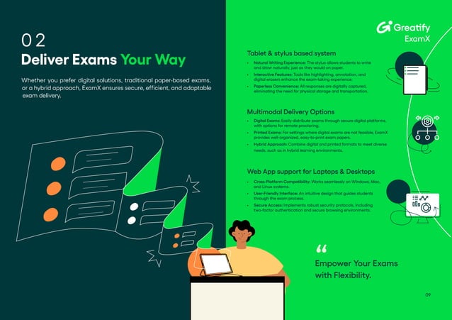 Greatify ExamX_Digital_EBrochure paperless campus | PPT
