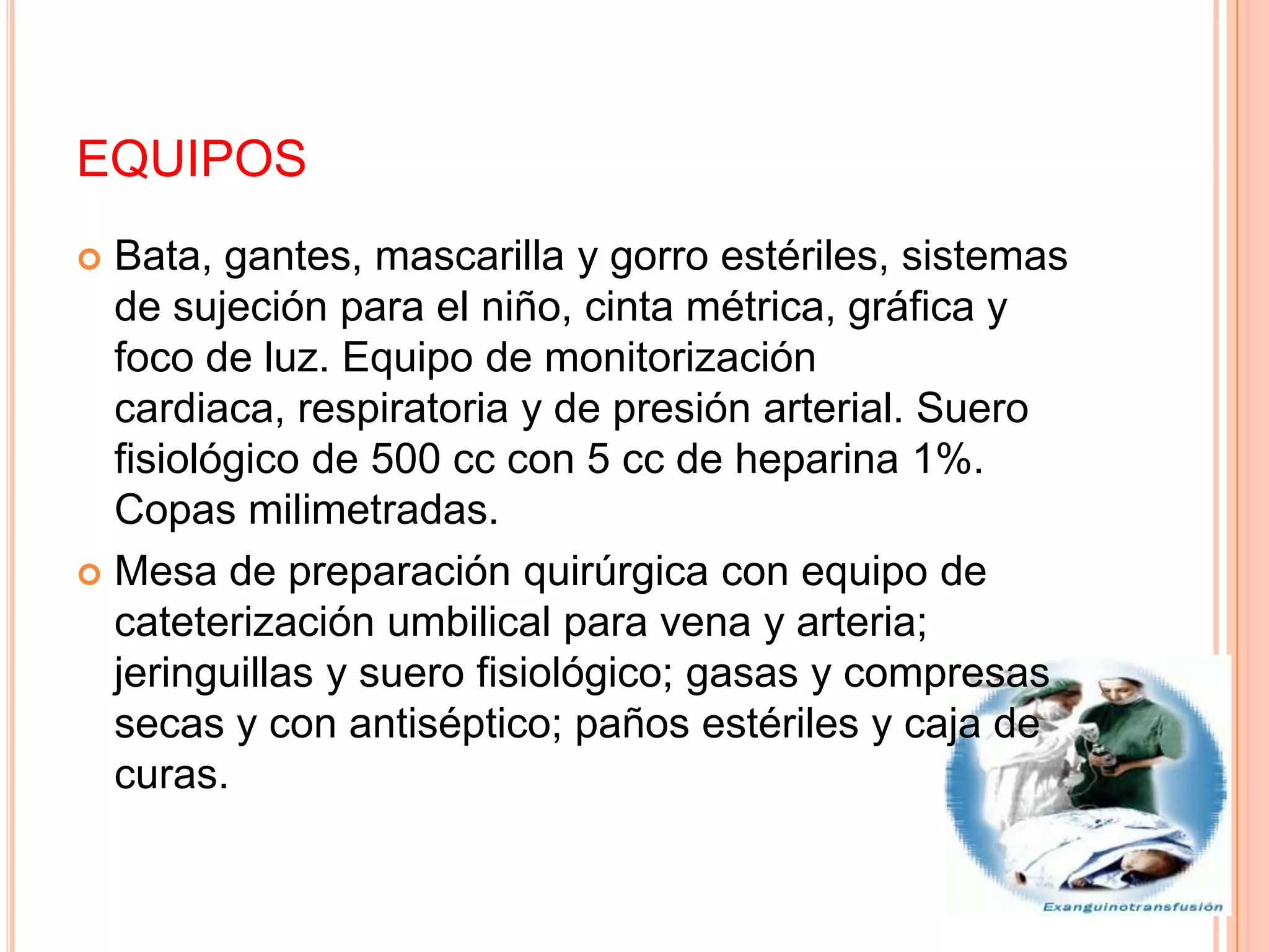 Exanguinotranfusion en niños | PPTX