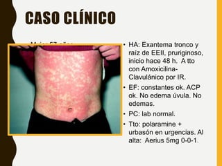 Exantema medicamentoso sesion | PPTX