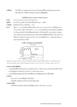 Exanthematous fever in children | PDF