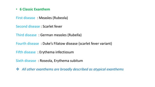 rash, exanthem, approach to exanthem, maculopapular exanthem, Exanthem ...