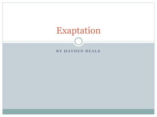 Exaptation facts | PPT