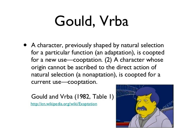 Exaptation