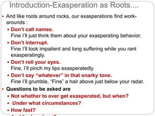 Exasperation | PPT