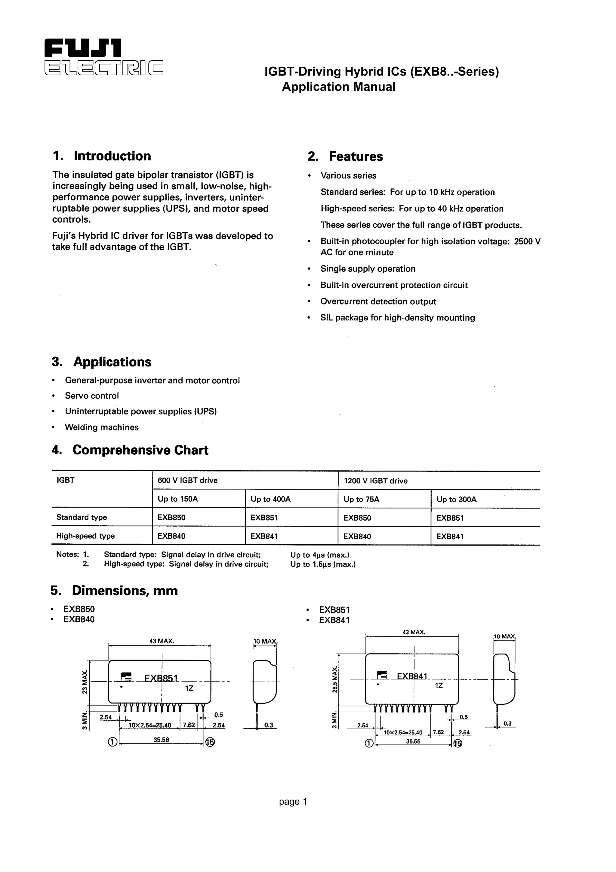 Original Driver IGBT EXB841 8841 SIP-13 New | PDF