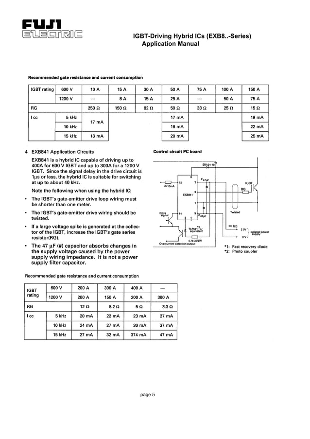 Original Driver IGBT EXB841 8841 SIP-13 New | PDF