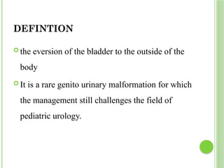 extrophy of bladder .pptx child health nursing | PPT