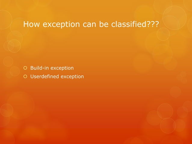 Different Kinds of Exception in DBMS | PPTX