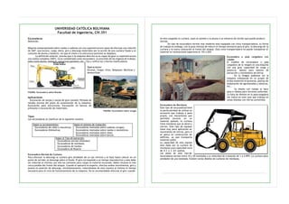 Excavadoras Datos de Maquinaria requeridas | PDF