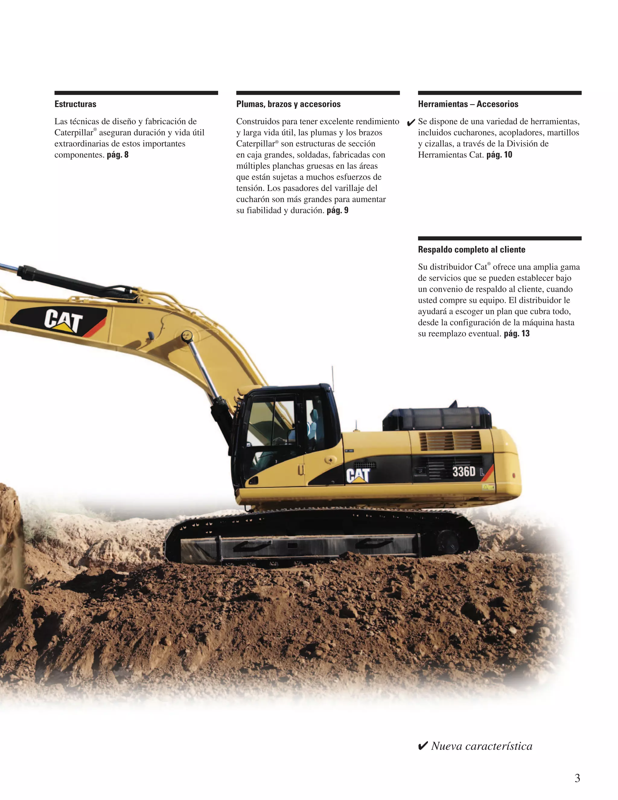 Excavadores de-orugas-specalog-336dl-espanol | PDF