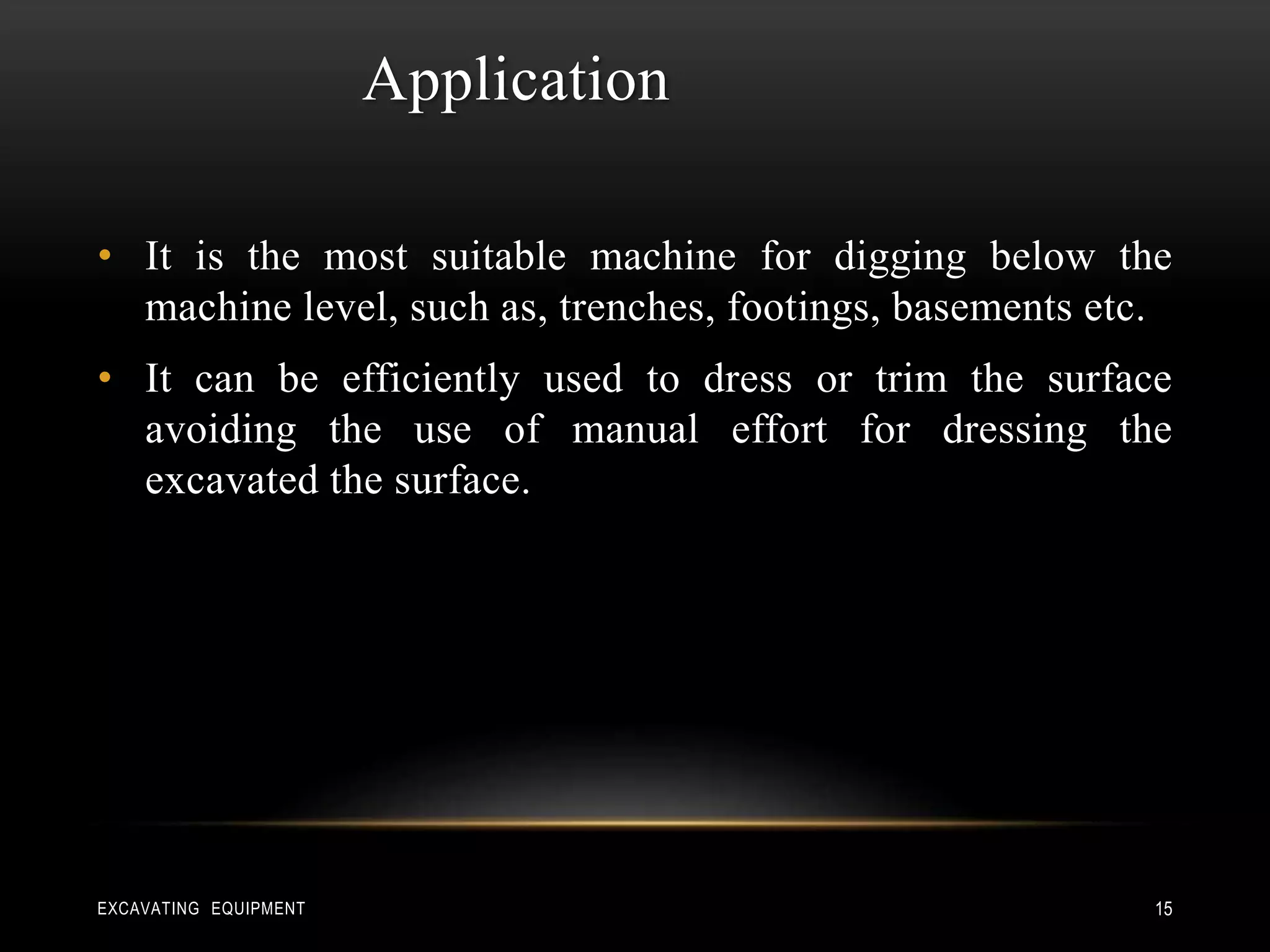 Excavating Equipment | PPTX