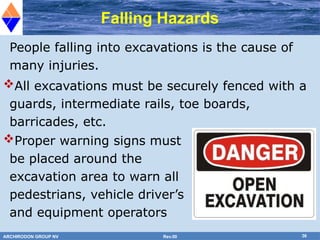 Excavation and trenching safety training | PPTX