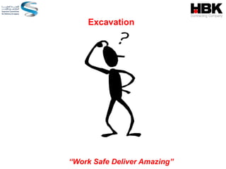 Construction Safety awareness training for excavation | PPT