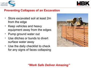 Construction Safety awareness training for excavation | PPTX